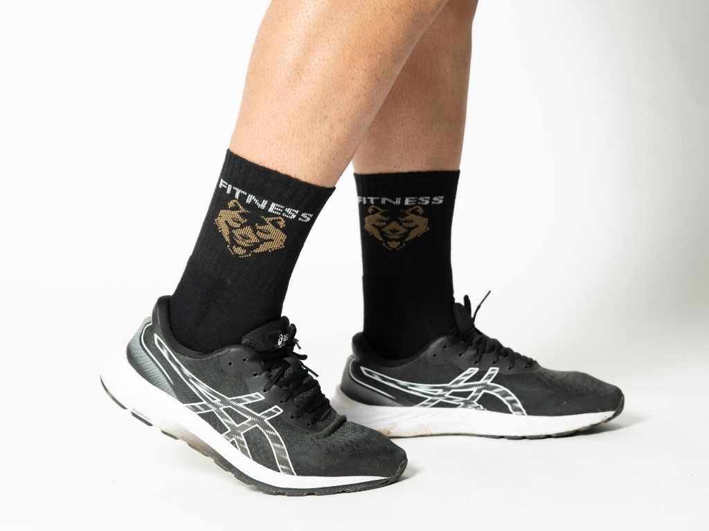 MID-CREW Black Daily Socks – FITNESS FOX